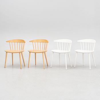 Jørgen Bækmark, stolar, 4 st, modell "J104", Hay, Danmark. - Bukowskis