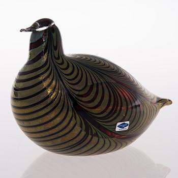 A glass bird signed O. Toikka Nuutajärvi. - Bukowskis