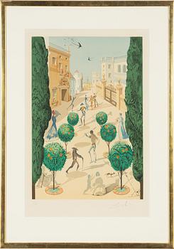 Salvador Dalí, lithograph in colours, 1970, signed LVII/CXXV. - Bukowskis