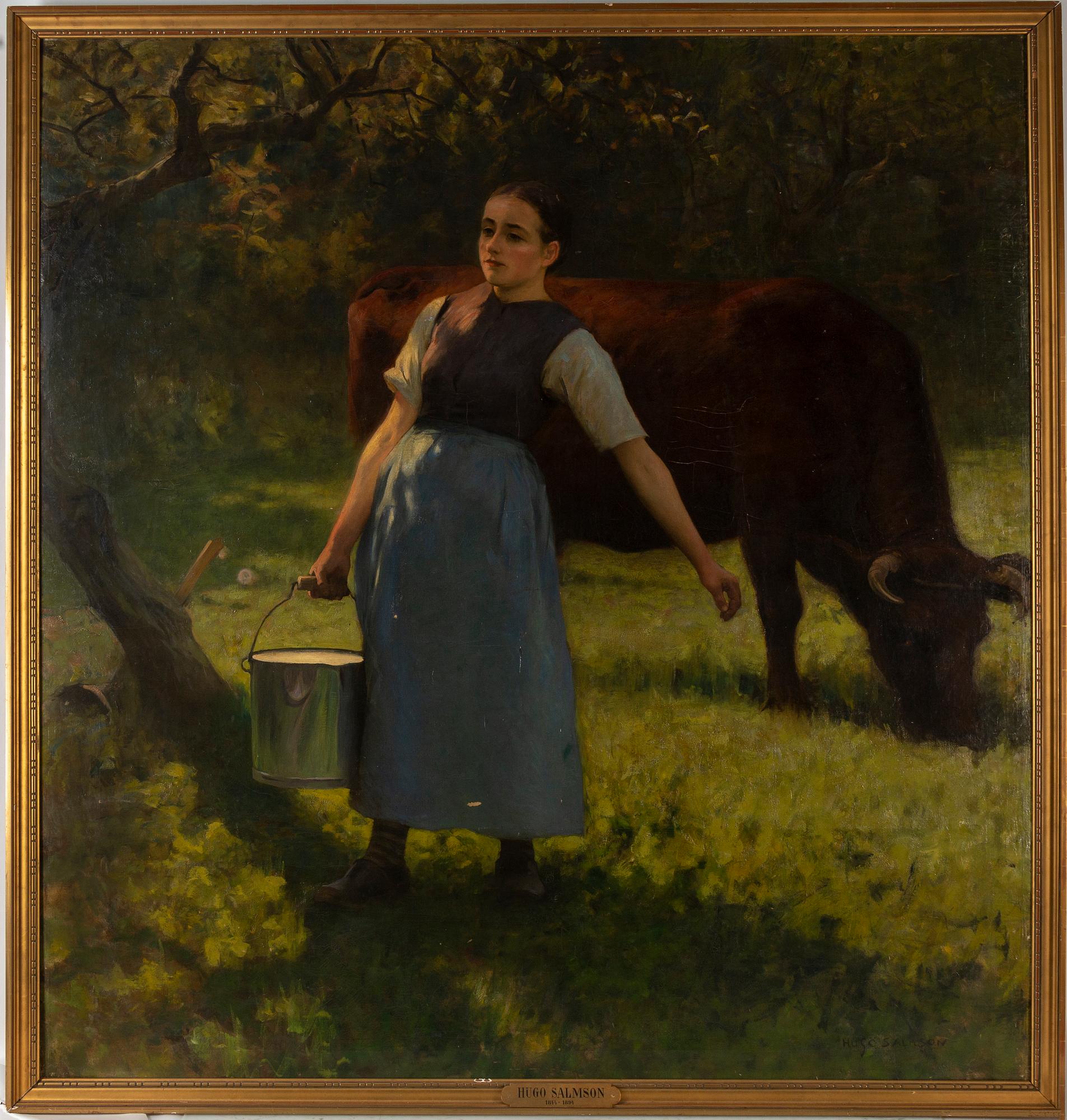 HUGO SALMSON, oil on canvas, signed. - Bukowskis