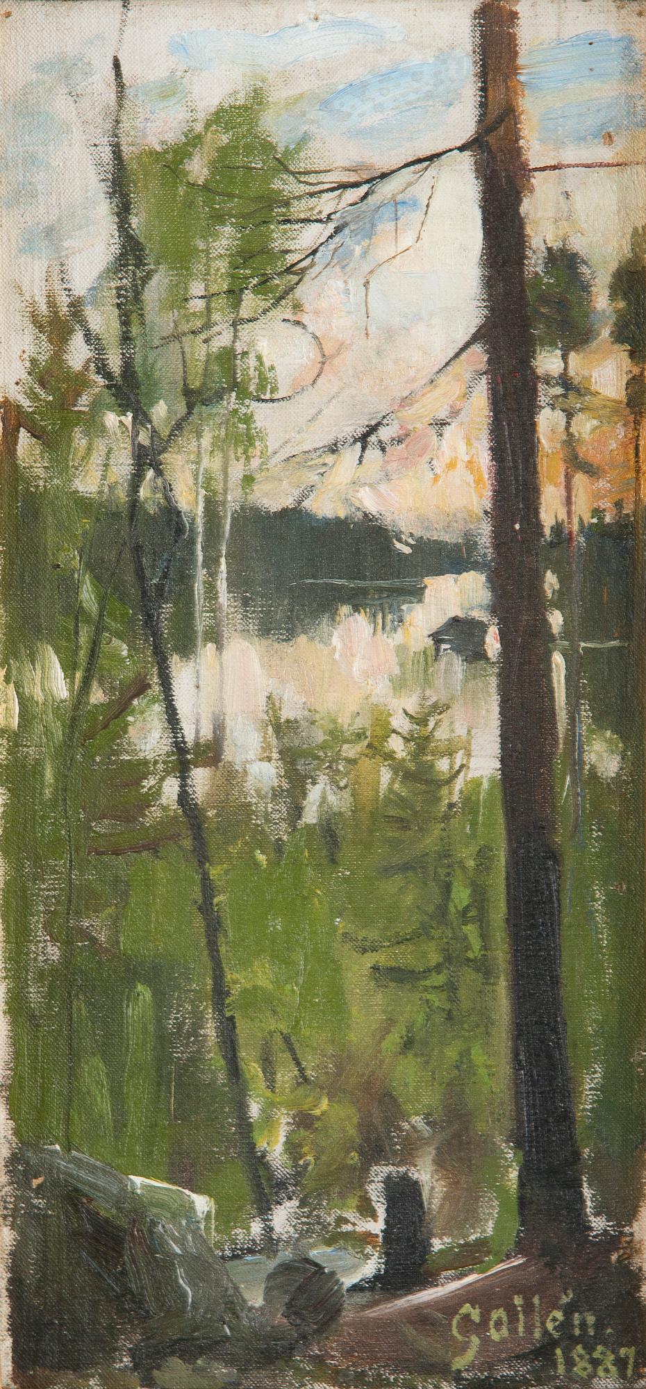 Akseli Gallen-Kallela, Sjölandskap. - Bukowskis