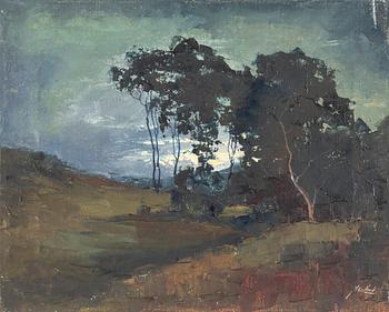 Axel Lind, Skymningslandskap. - Bukowskis