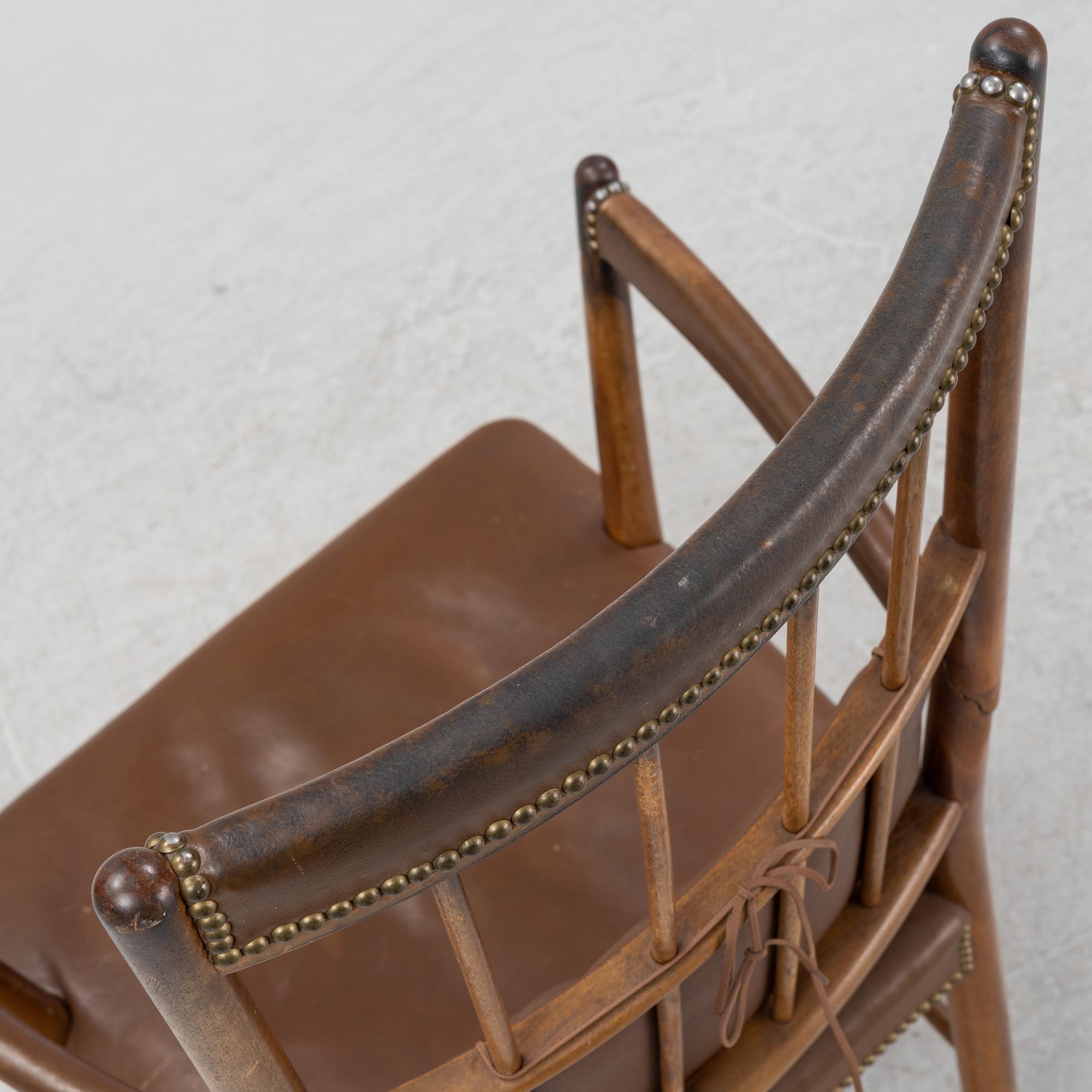 Josef Frank, karmstol, modell 652, Firma Svenskt Tenn, 1900-talets mitt ...