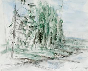 Aimo Kanerva, SKOGSLANDSKAP. - Bukowskis