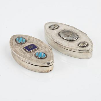 Dosor, 2 st, silver, Sverige 1854. - Bukowskis