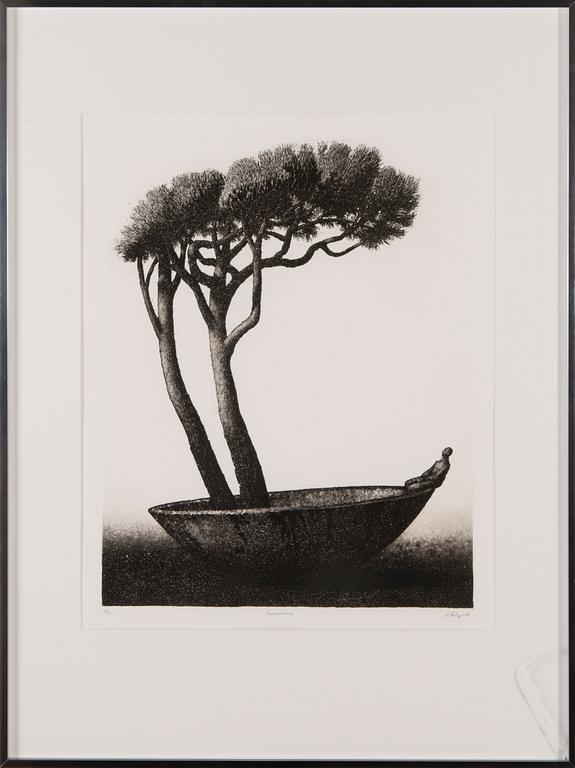 ESA RIIPPA, etching, aquatint, signed and dated 88, numbered 7/50 ...