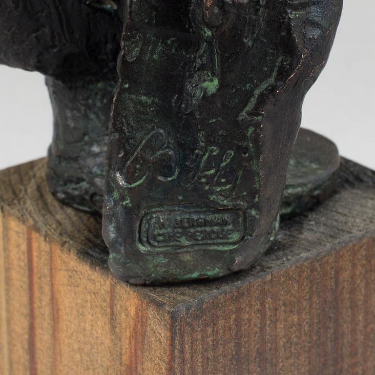 BROR HJORTH, skulptur, brons. Signerad och numrerad 41/75 ...