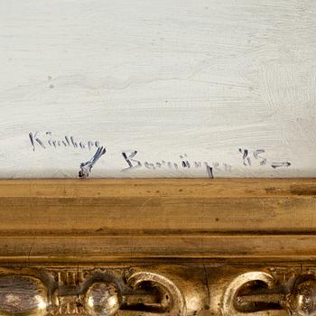 Johan (John) Kindborg, Winter scene from Barnängen, Stockholm. - Bukowskis