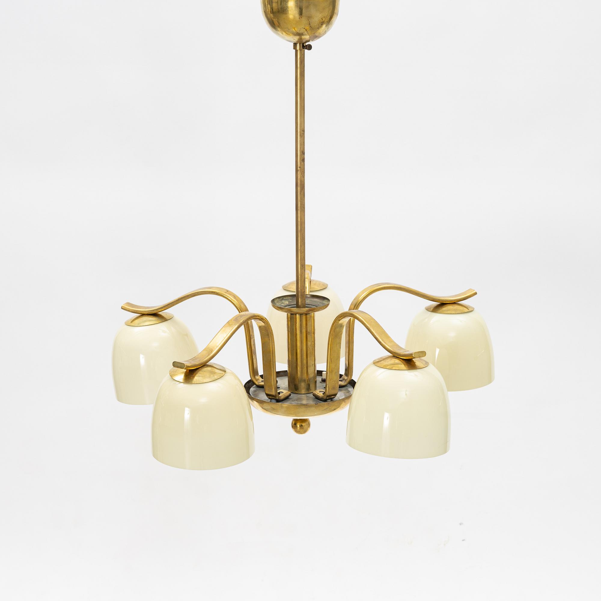 Paavo Tynell, a ceiling lamp, model '1446,' Taito Oy, Finland 1930-40's ...