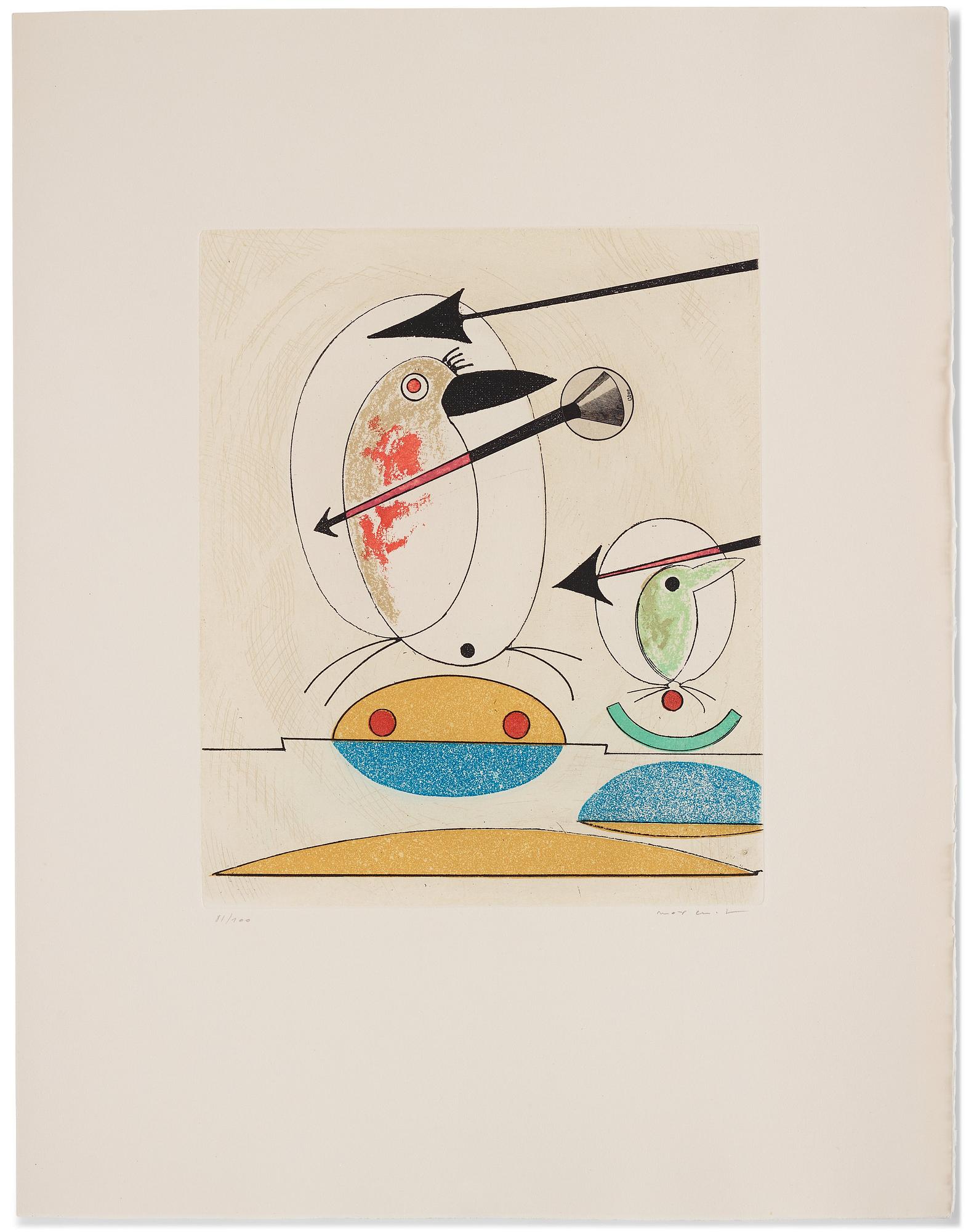 Max Ernst, "Oiseaux en Péril". - Bukowskis