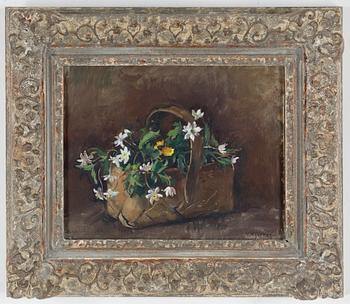 ESTHER KJERNER, Olja på duk/pannå, signerad. - Bukowskis