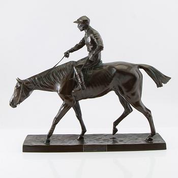 Wilhelm Zwick, after, sculpture Jockey on horseback. - Bukowskis
