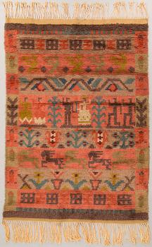 Toini Nyström, rya, modell för Finska handarbetets vänner, 1929. Ca ...