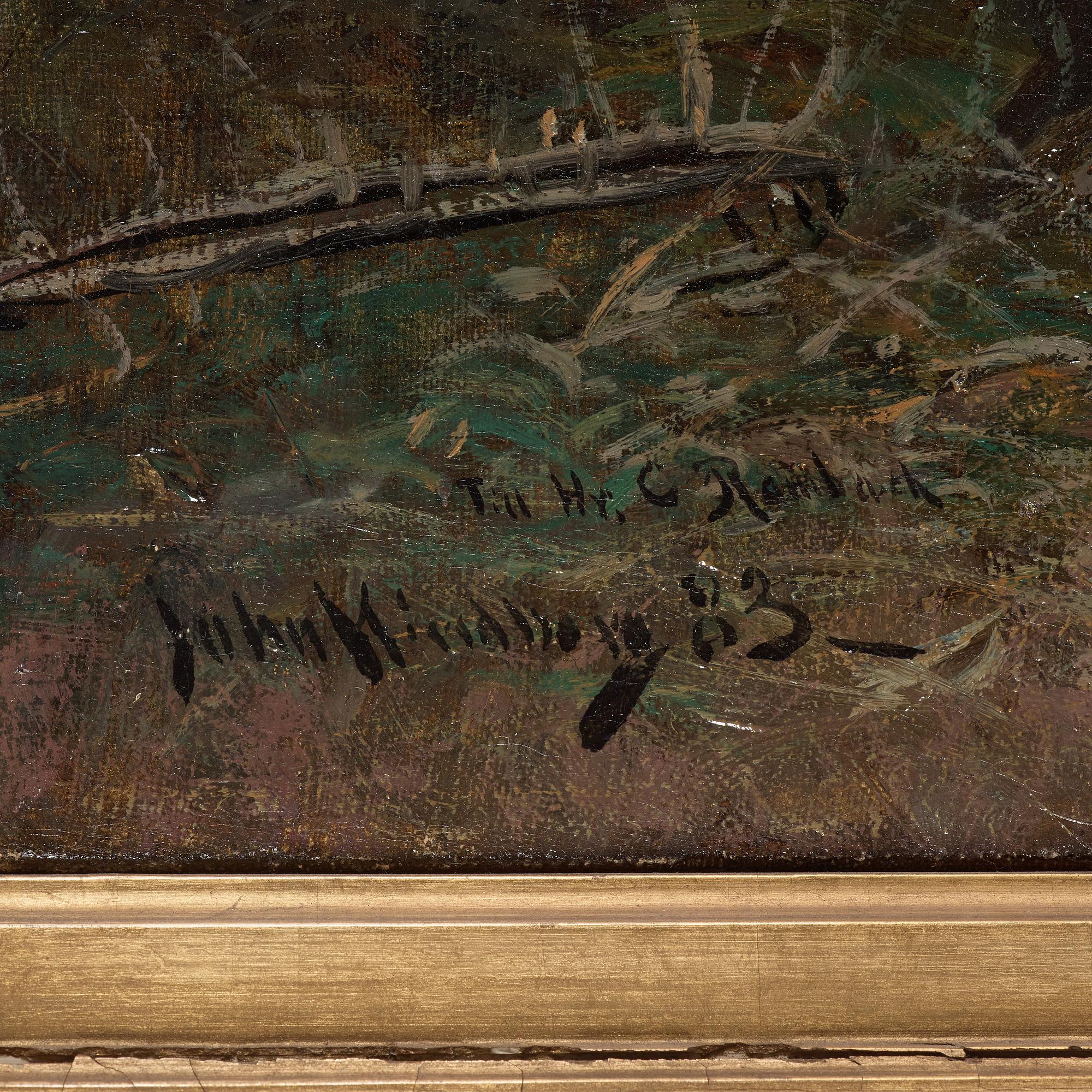 JOHAN "JOHN" KINDBORG, Oil on canvas, signed and dated -83. - Bukowskis