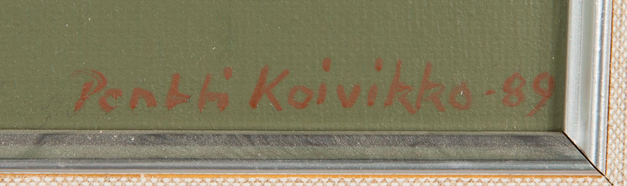 Pentti Koivikko, olja på duk, signerad och daterad -89. - Bukowskis