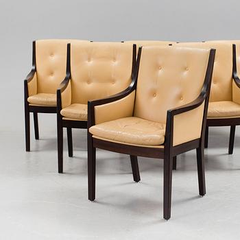 A set of six armchairs by AB Klaessons Möbelfabrik, Fjugesta. - Bukowskis