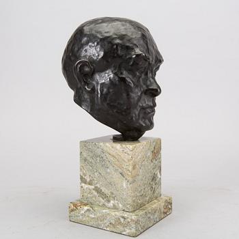 Wilhelm Henning, skulptur signerad och gjutarmärkt patinerad brons ...