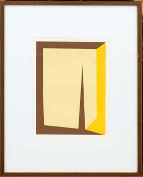 RICHARD MORTENSEN, färgserigrafi, ur Konkret konst, Vilhelm Bjerke ...