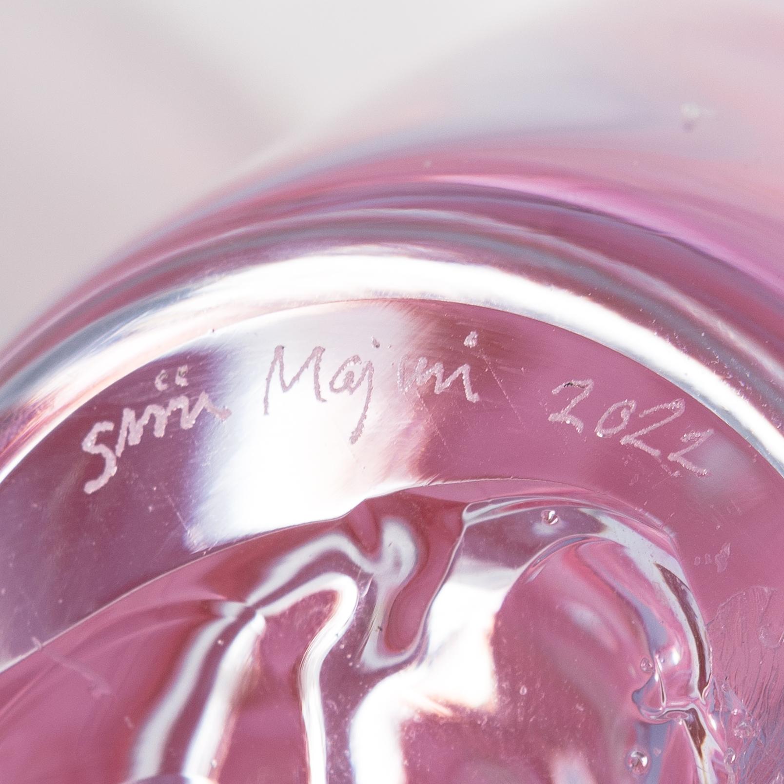 Sini Majuri, lasiveistos, "Viidakko kameleontti", signeerattu Sini ...