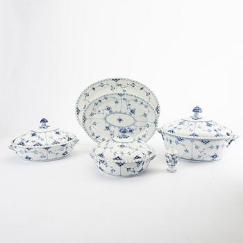 Servisdelar 6 dlr Musselmalet Helblonde Royal Copenhagen 1970-tal ...