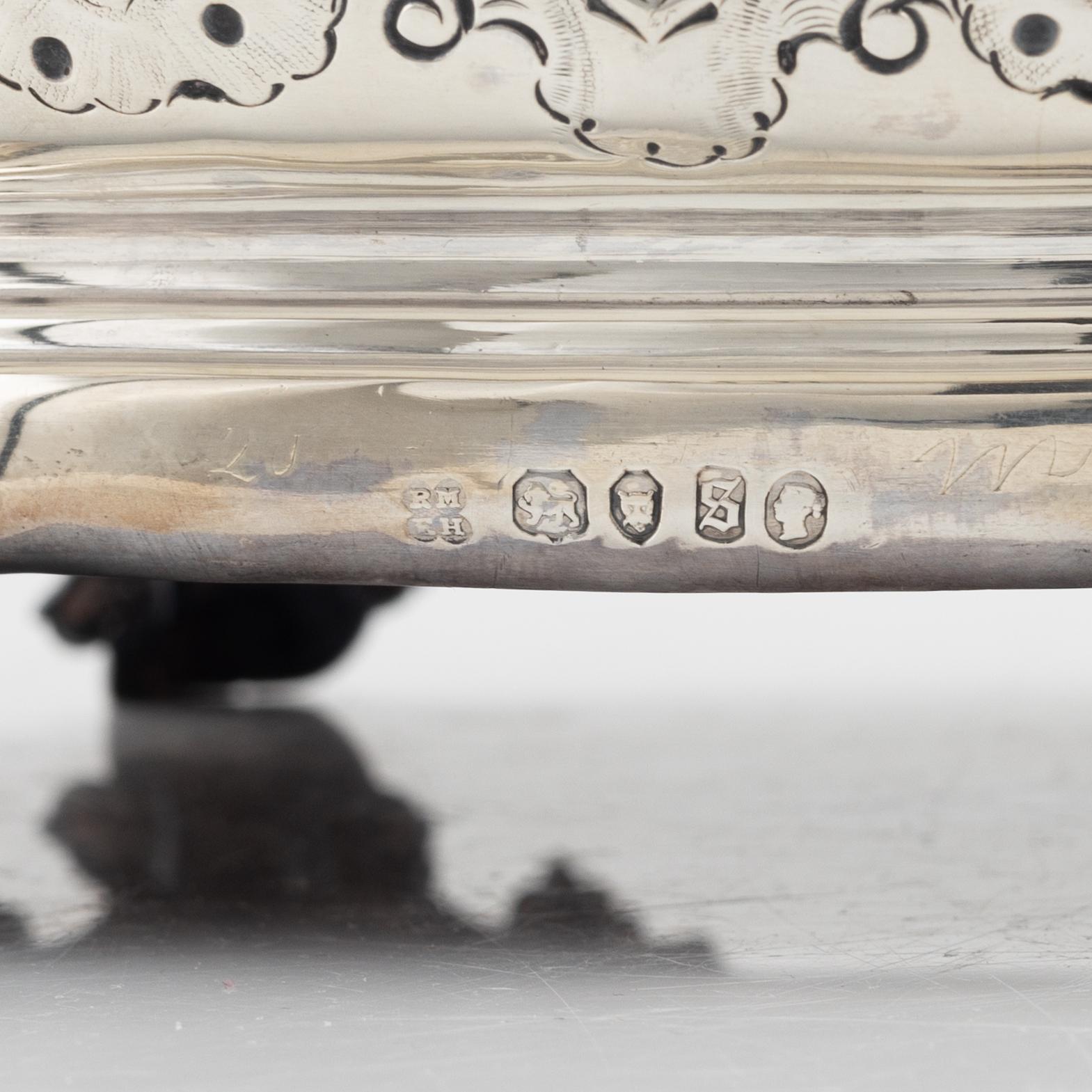 Martin, Hall & Co (Richard Martin & Ebenezer Hall), a silver and glass ...