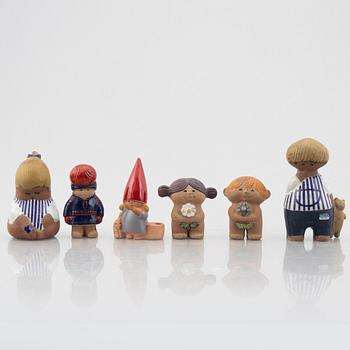 Lisa Larson, a set of six stoneware figurines, Gustavsberg. - Bukowskis
