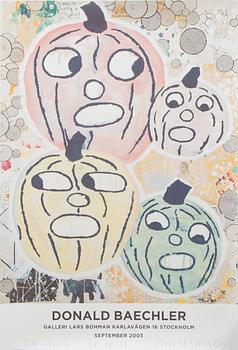 DONALD BAECHLER, utställningsaffish, signerad och daterad 2003. Galleri ...