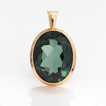 Hänge, 14K guld, syntetisk spinell. Alppikulta, Helsingfors. - Bukowskis