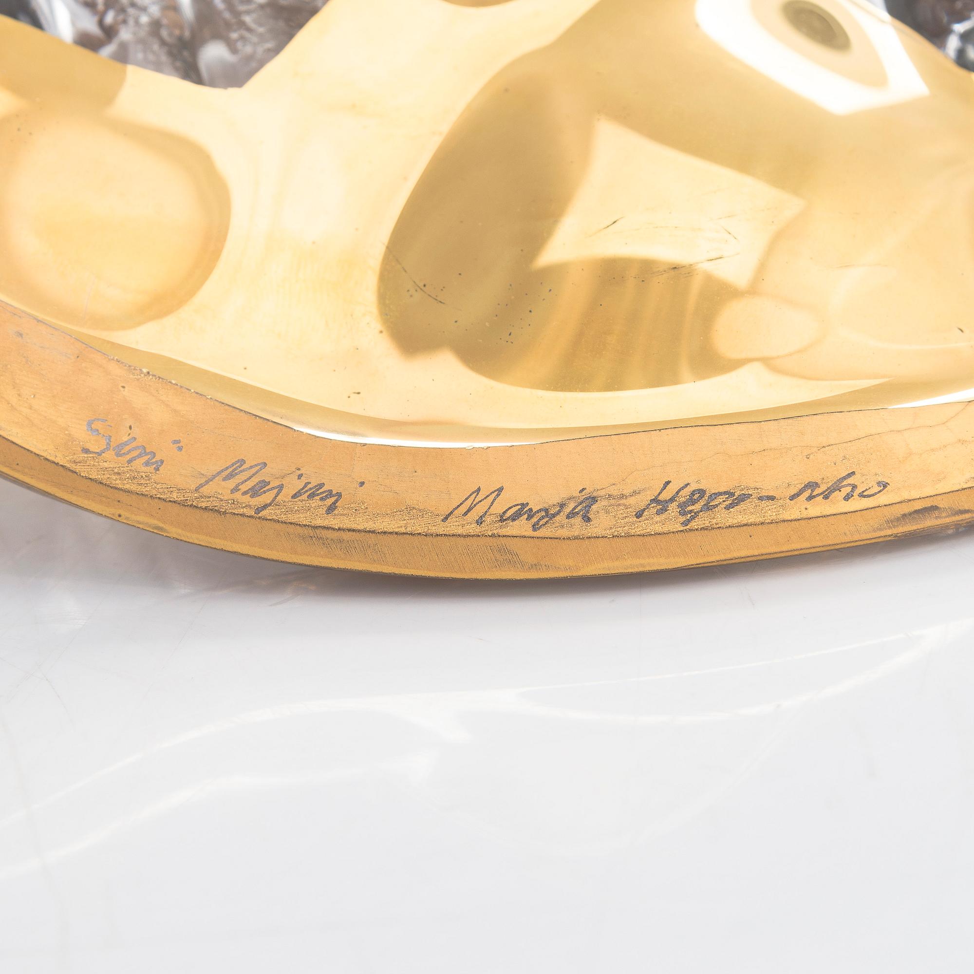 Sini Majuri & Marja Hepo-aho, A glass sculpture 'Humanity'. Signed Sini ...