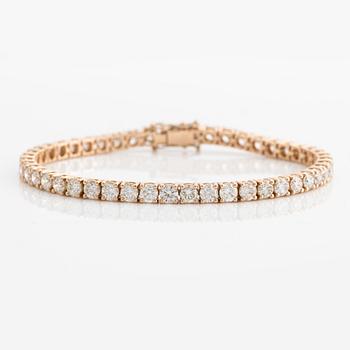 Tennisarmband med briljantslipade diamanter. - Bukowskis