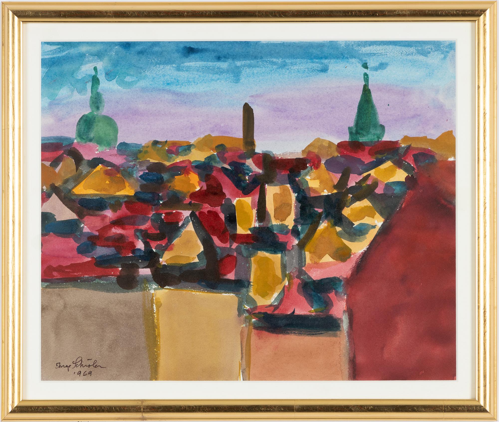 Inge Schiöler, "Stockholm 1". - Bukowskis