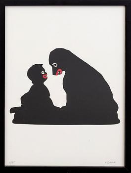 Makode Linde, lithograph in colours signed and numbered 4/165. - Bukowskis