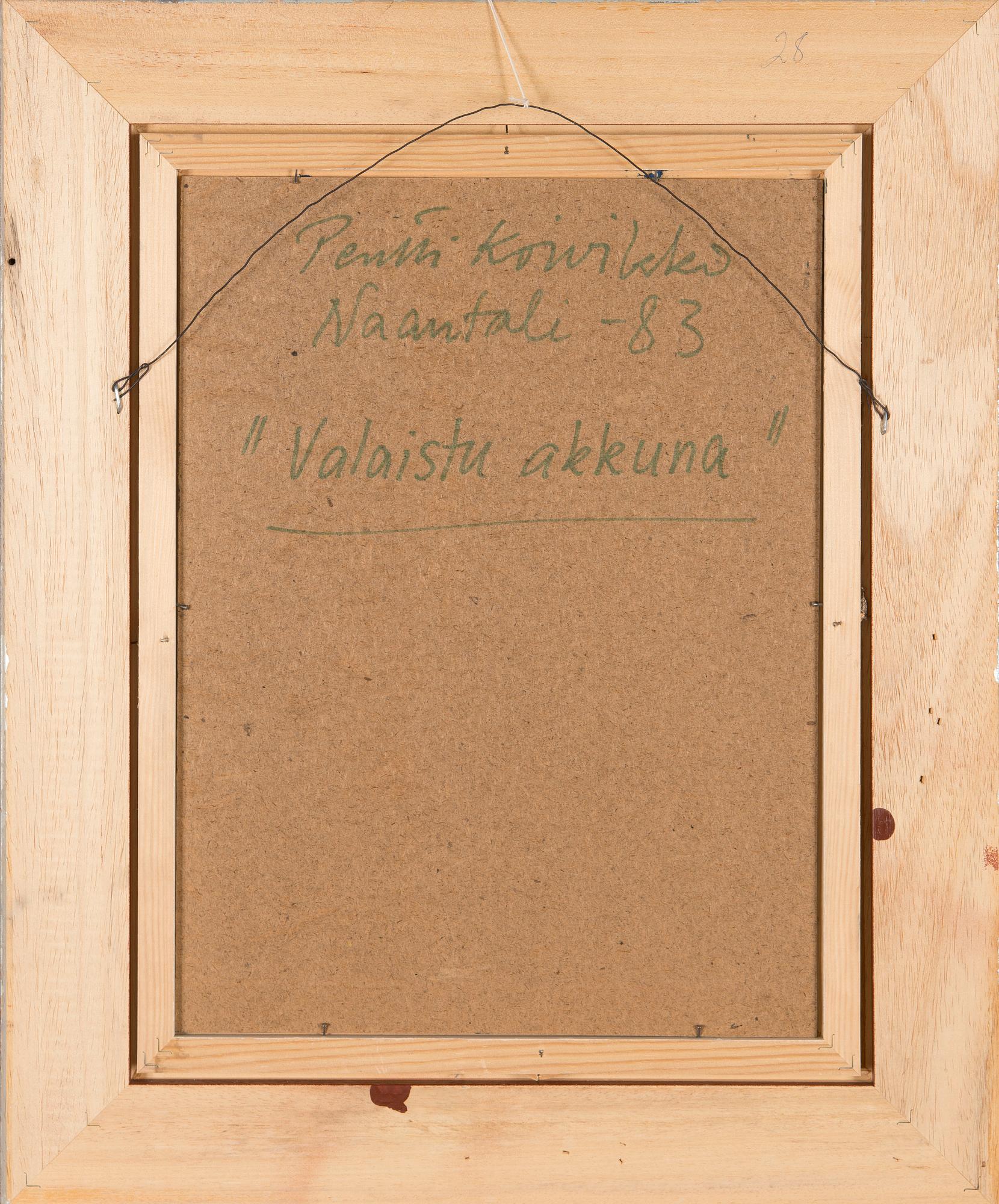 Pentti Koivikko, "Upplyst fönster". - Bukowskis