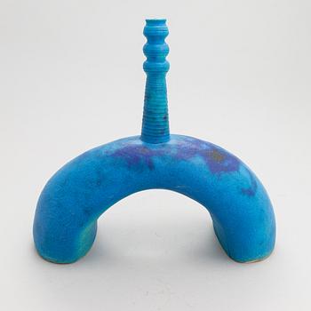 Merja Haapala, a stoneware unique sculpture 'Observer', signed M ...