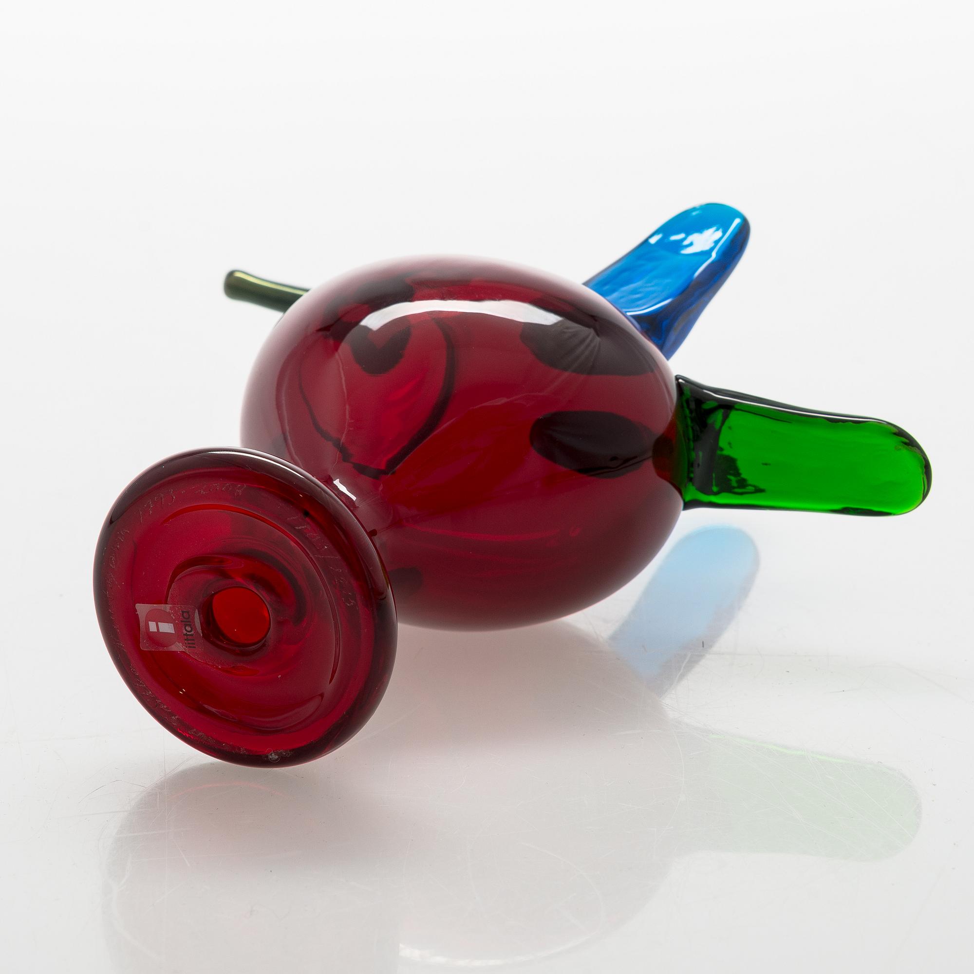 Oiva Toikka, Anniversary glass bird, Nuutajärvi 215 years, signed O ...