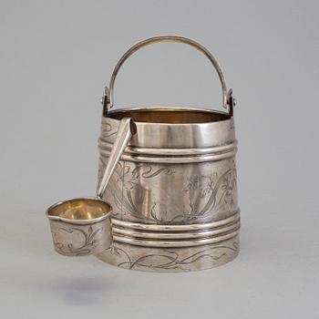 SPANN MED SKOPA, silver, Ryssland, jugend, tidigt 1900-tal. - Bukowskis