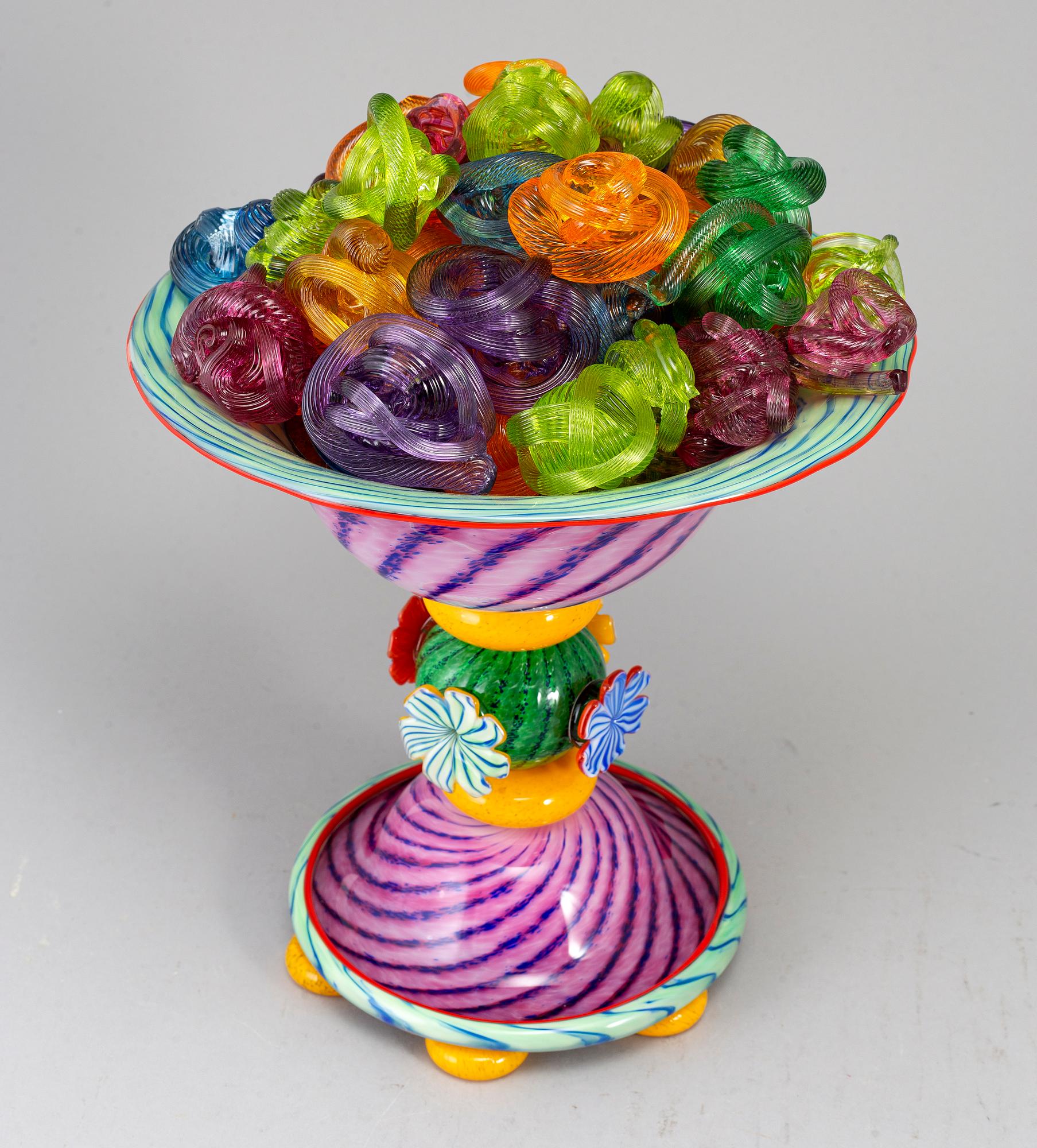 Jonas Rooth, a glass sculpture, 1990's. - Bukowskis