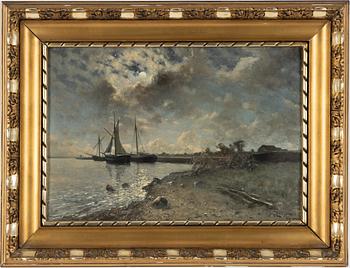 Johan Ericson, Boats in Moonlight. - Bukowskis