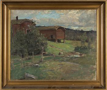 Alfred Bergström, oil on canvas, signed and dated -96. - Bukowskis