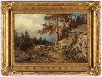 AXEL NORDGREN, olja på duk, signerad och daterad 1862. - Bukowskis