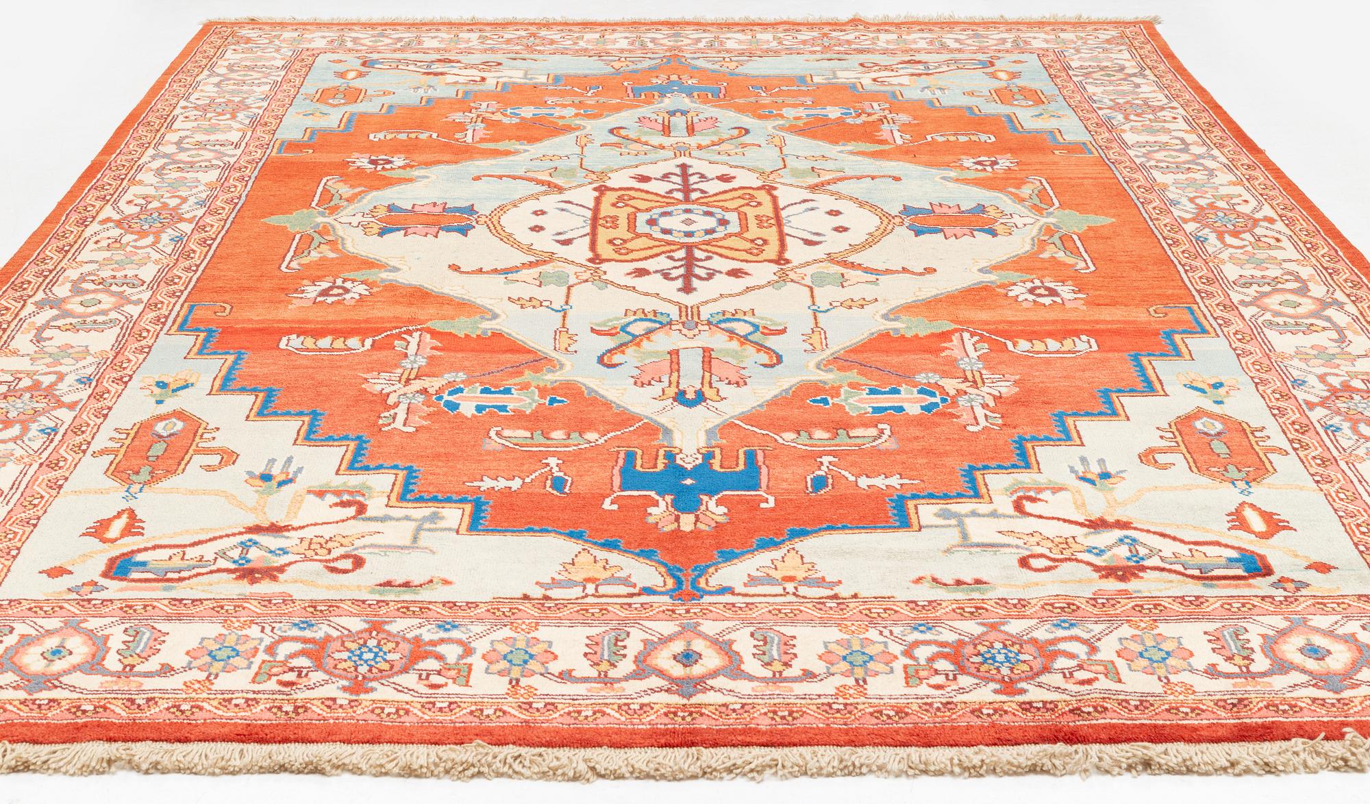 Matta, persisk, Sultanabad / Heriz mönster 410 x 295 cm. - Bukowskis