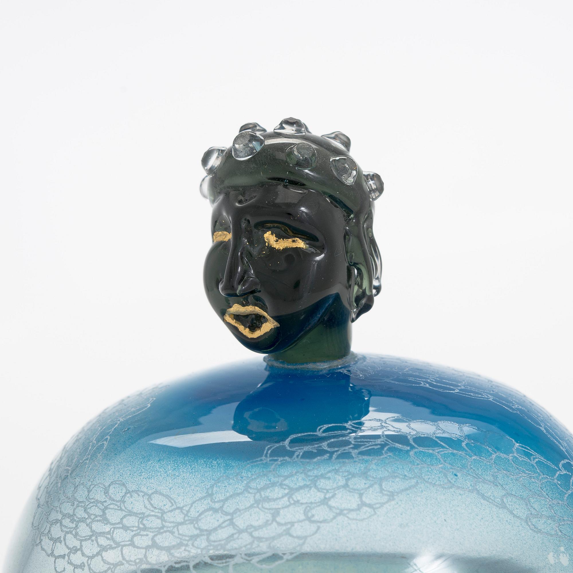 Sini Majuri & Marja Hepo-aho, A glass and metal sculpture, 'Iron Maiden ...