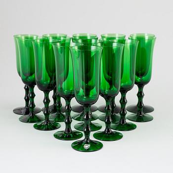 SIMON GATE, champagneglas, 16 st, "Salut", Orrefors, 1900-tal. - Bukowskis
