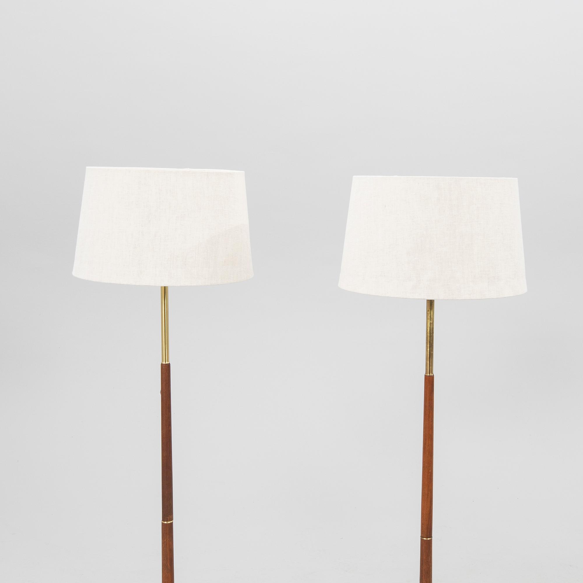 Golvlampor ett par, "MAE97", Möllers Armatur Eskilstuna, 1950-tal ...