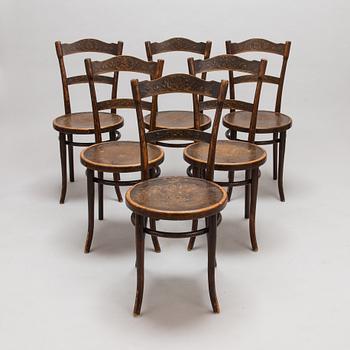 A set of six Viennese Thonet chairs, early 1900s. - Bukowskis