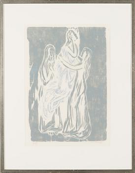 Ina Colliander, woodcut, signed and dated 1954, marked t.p.l'a III 9/10 ...