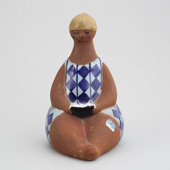 Lisa Larson, an 'Amalia' stoneware figurine, from ABC-Flickorna, Gustavsberg. - Bukowskis