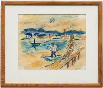 Ivan Ivarson, Conversation by the Quay, West Coast. - Bukowskis