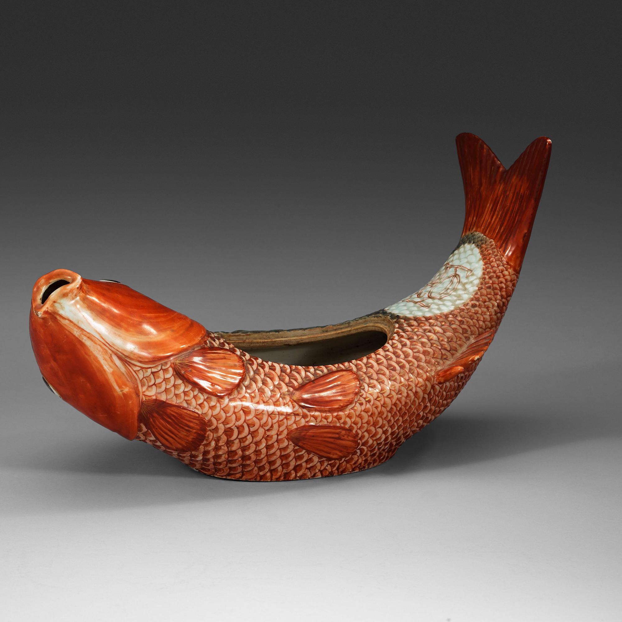 A famille rose carp tureen, Qing dynasty, Qianlong (1736-95). - Bukowskis