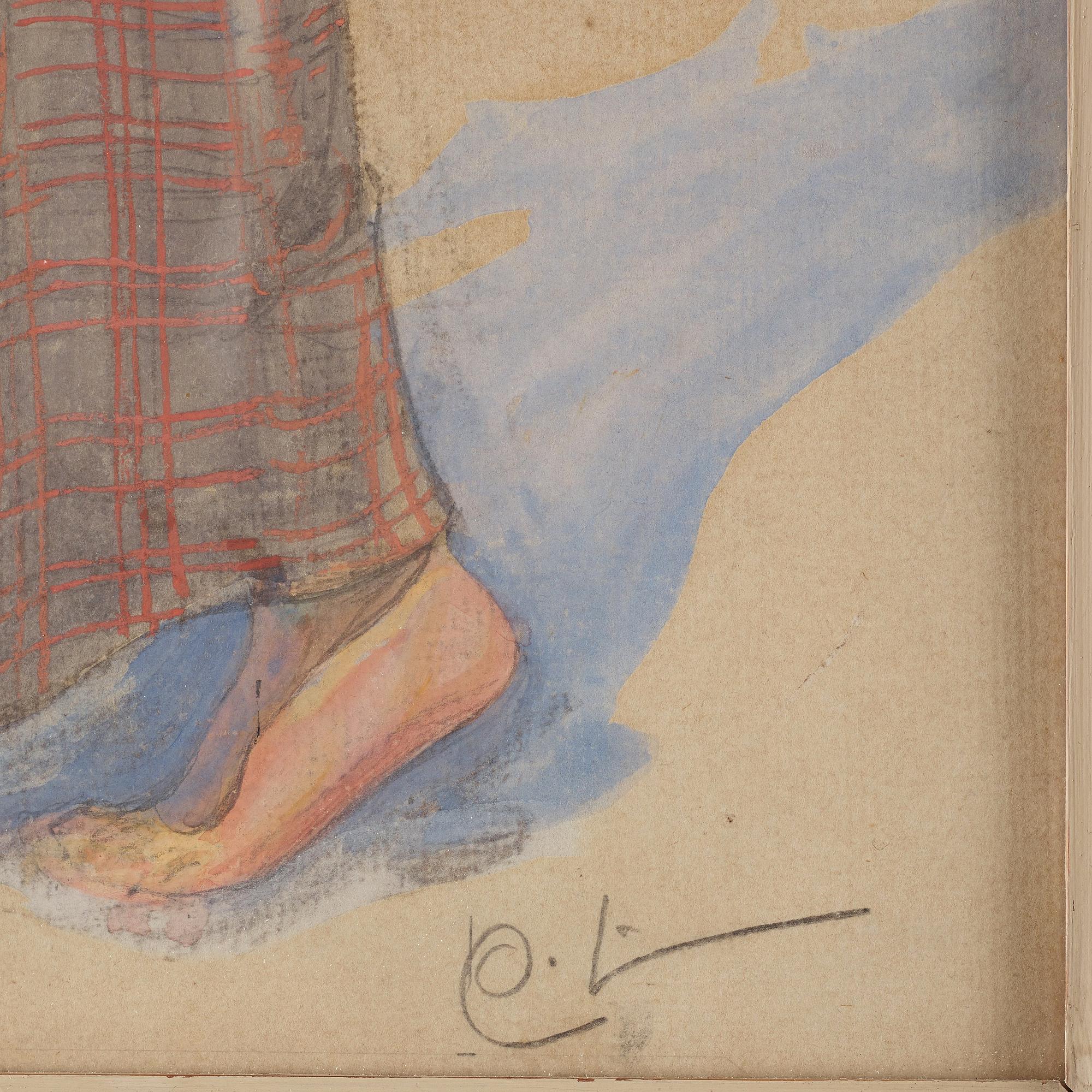 Carl Larsson, "Flickan med ämbar". - Bukowskis